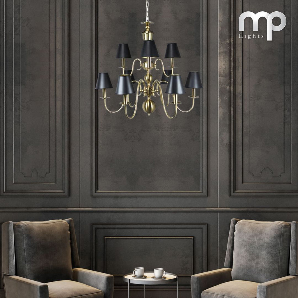 Midnight Glow Double Height Chandelier – MP Lights
